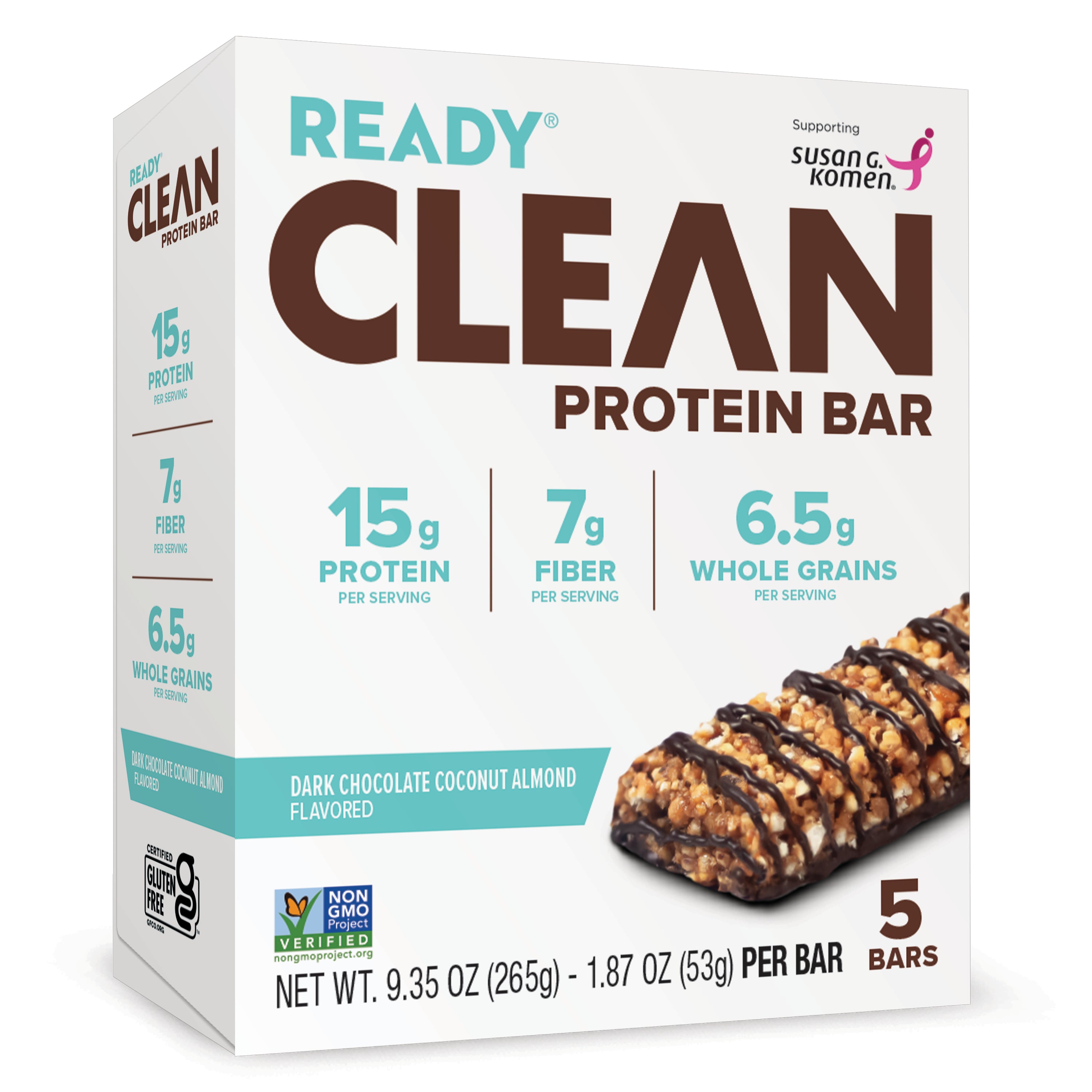 Ready® Clean Bar Dark Chocolate Coconut Almond, 5ct (paf)