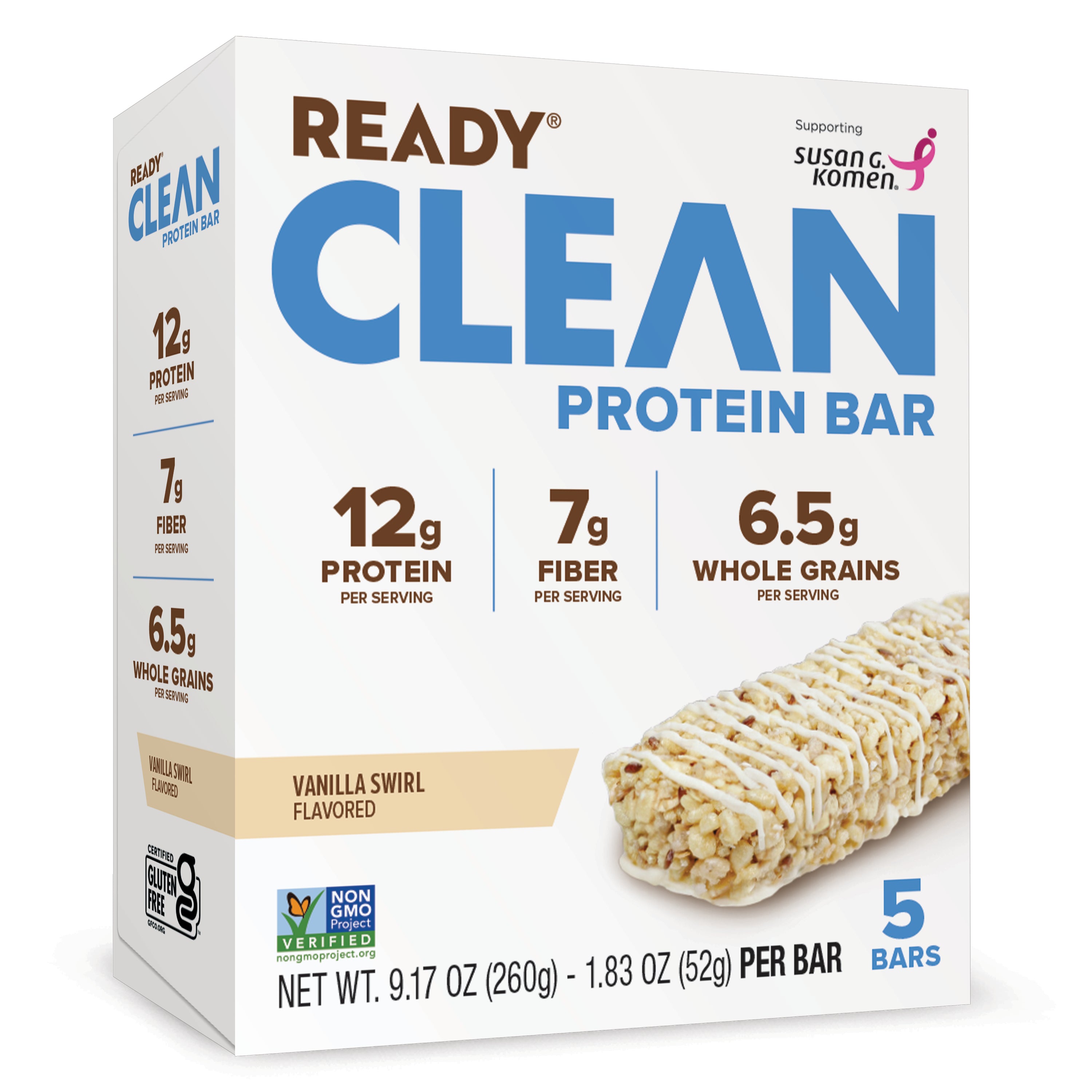 Ready® Clean Bar Vanilla Swirl, 5ct (paf)