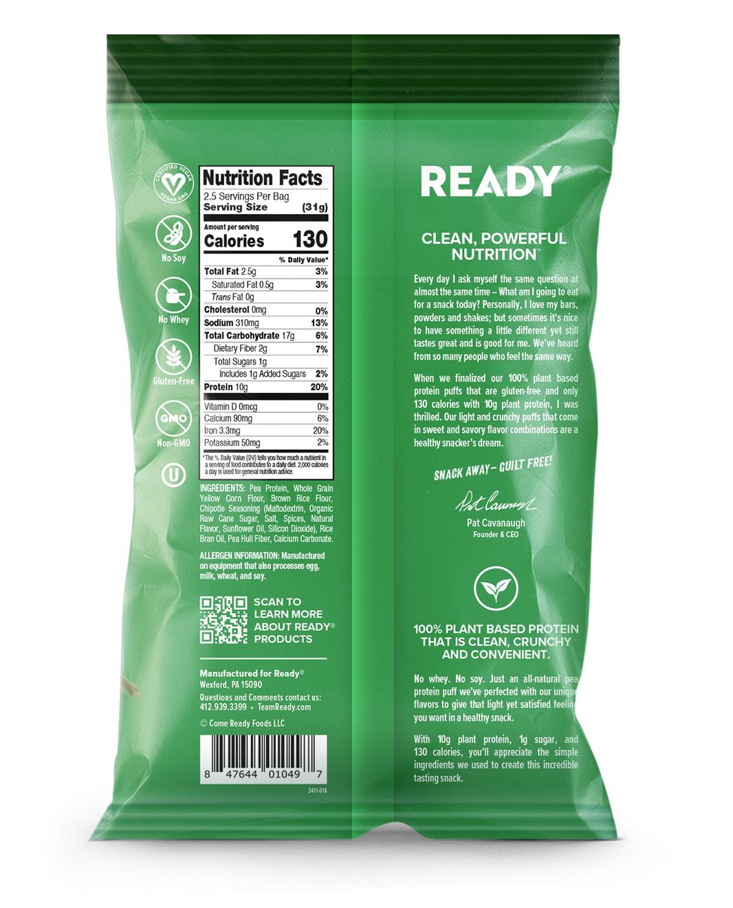 Ready® Protein Puffs Snacks